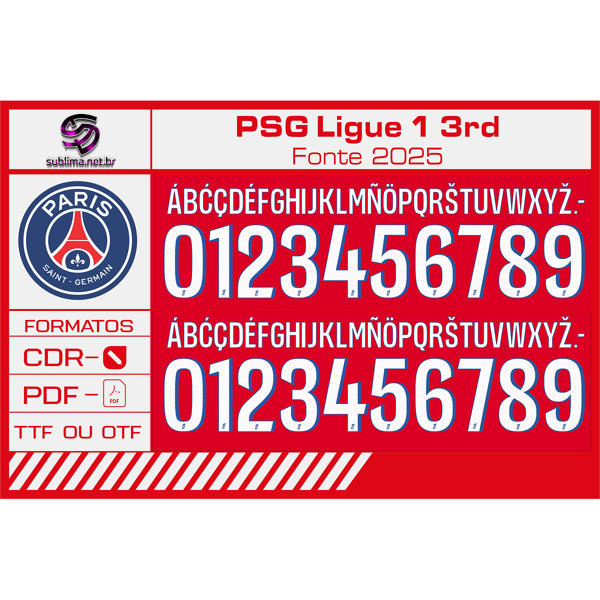 Fonte PSG Ligue 1 3rd 2025 2026