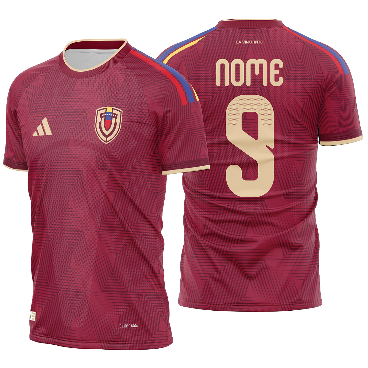 Arte Vetor Camisa Venezuela Local 2026