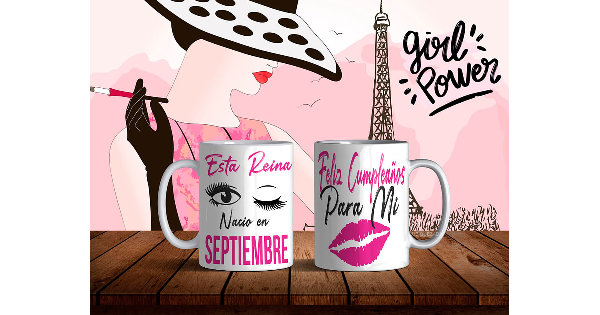 12 Diseños Plantillas Tazas Esta Reyna Editables CorelDraw y