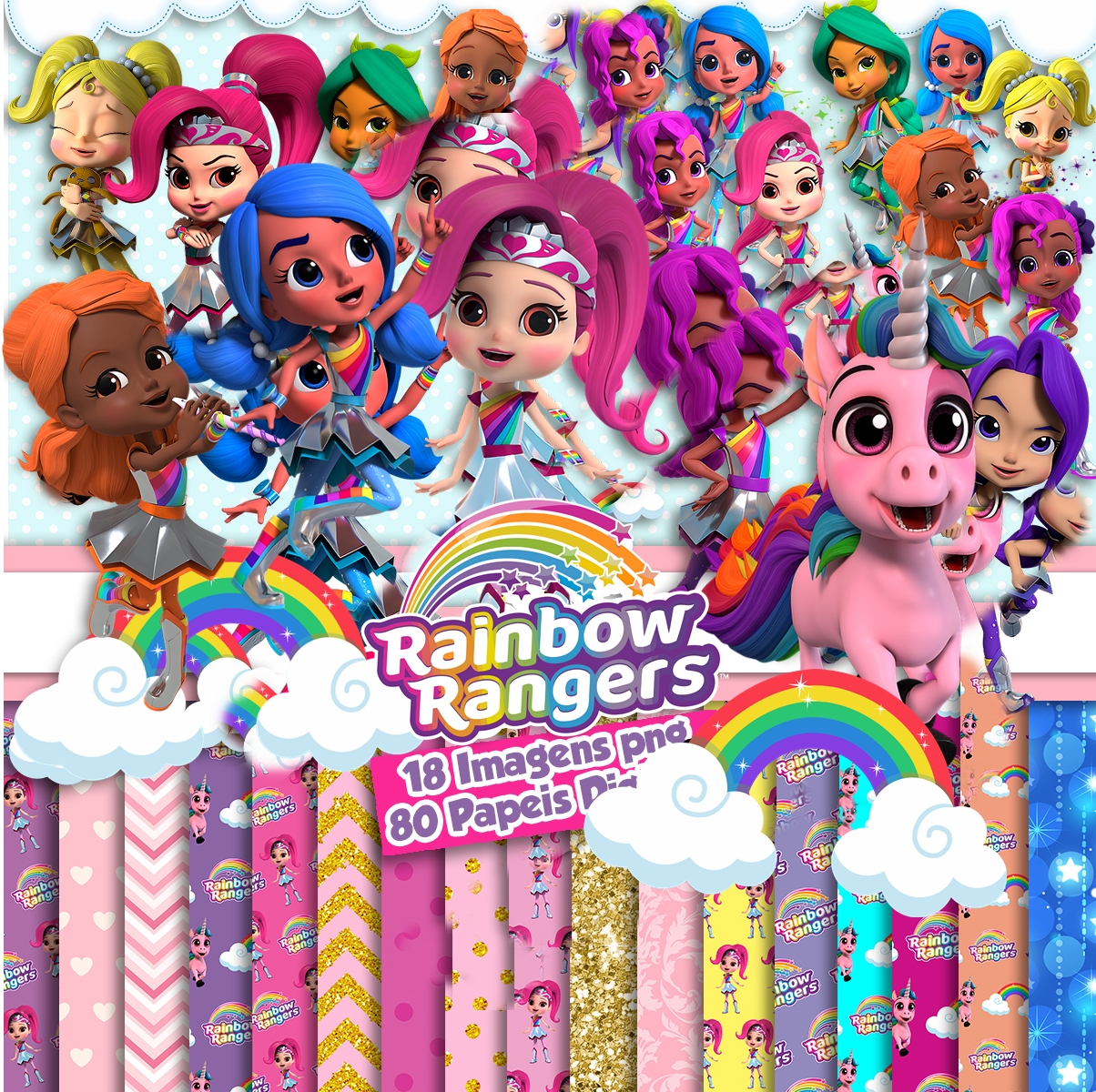 Imágenes Rainbow Rangers Png, Images Rainbow Rangers Png Cli