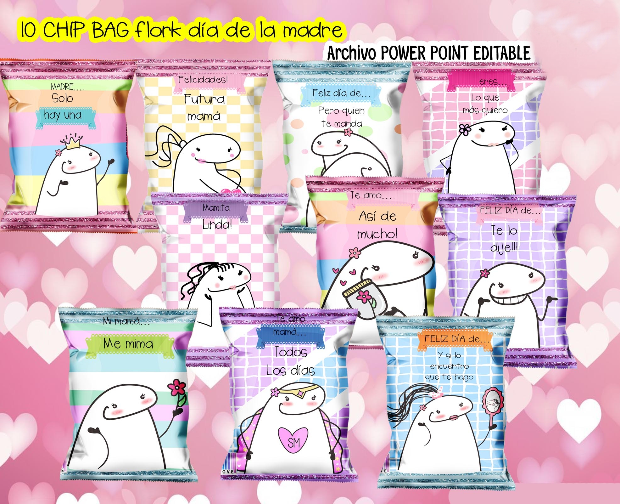 10 Archivo PDF y Power Point Chip Bags Flork – Plantilla de