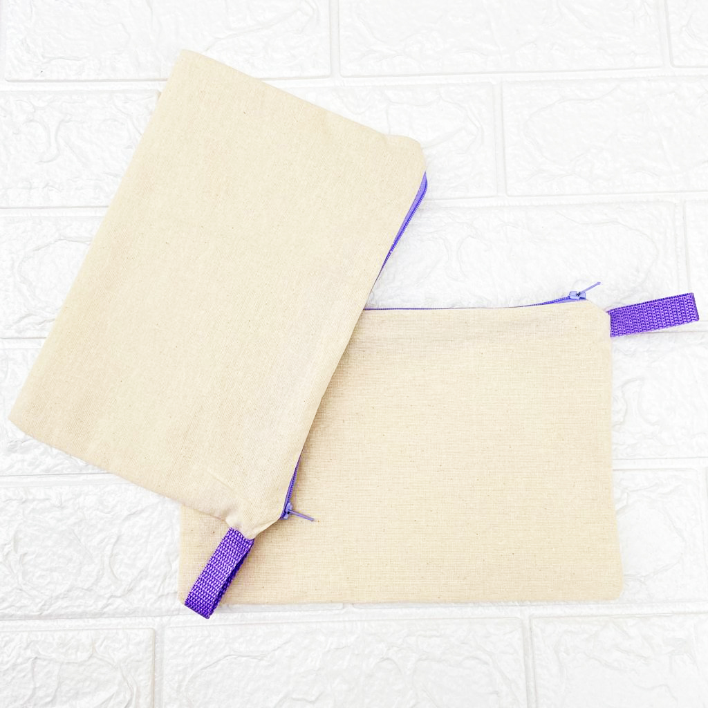 Estuche Cosmetiquero de crea Cierre Morado (24x16 cm.)