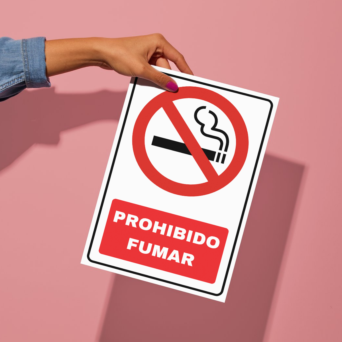 Señaletica Aluminio Prohibido Fumar