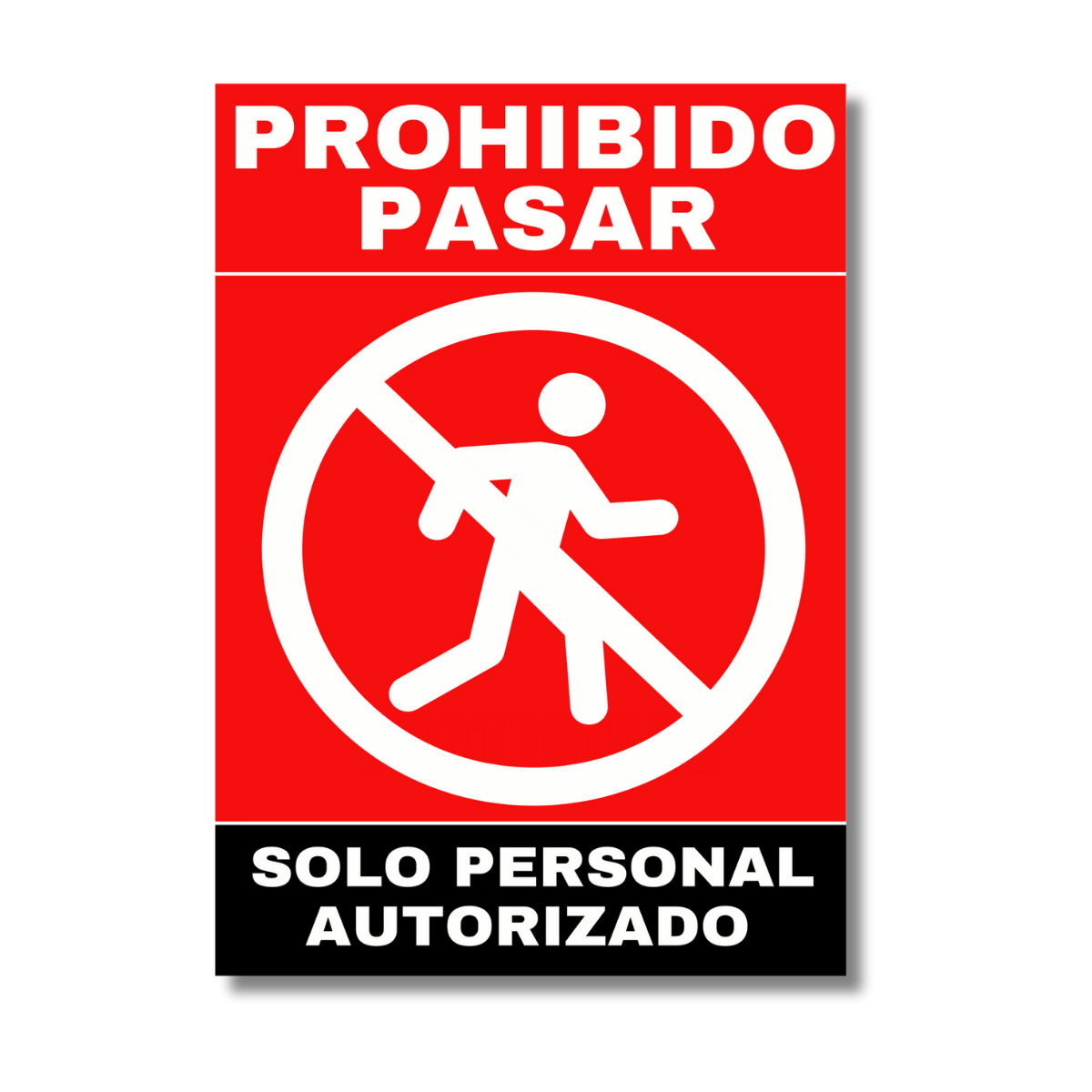 Señaletica de Aluminio Personal Autorizado