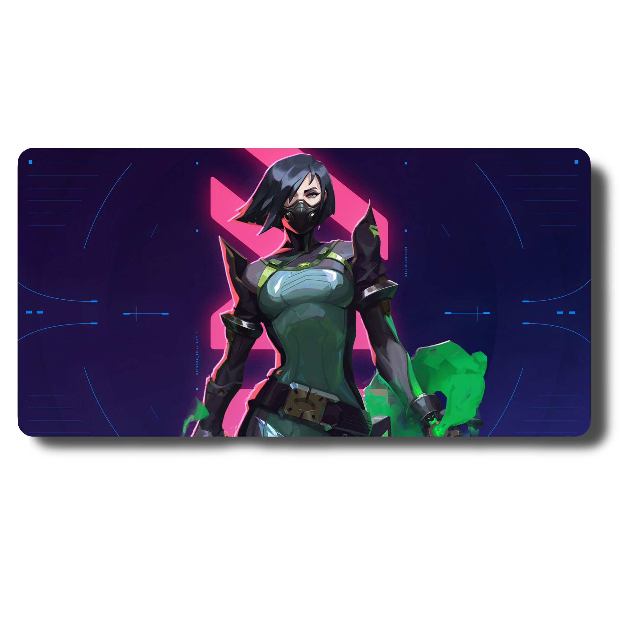 MousePad Gamer E-sport Increíble Diseño Valorant Viper XXL