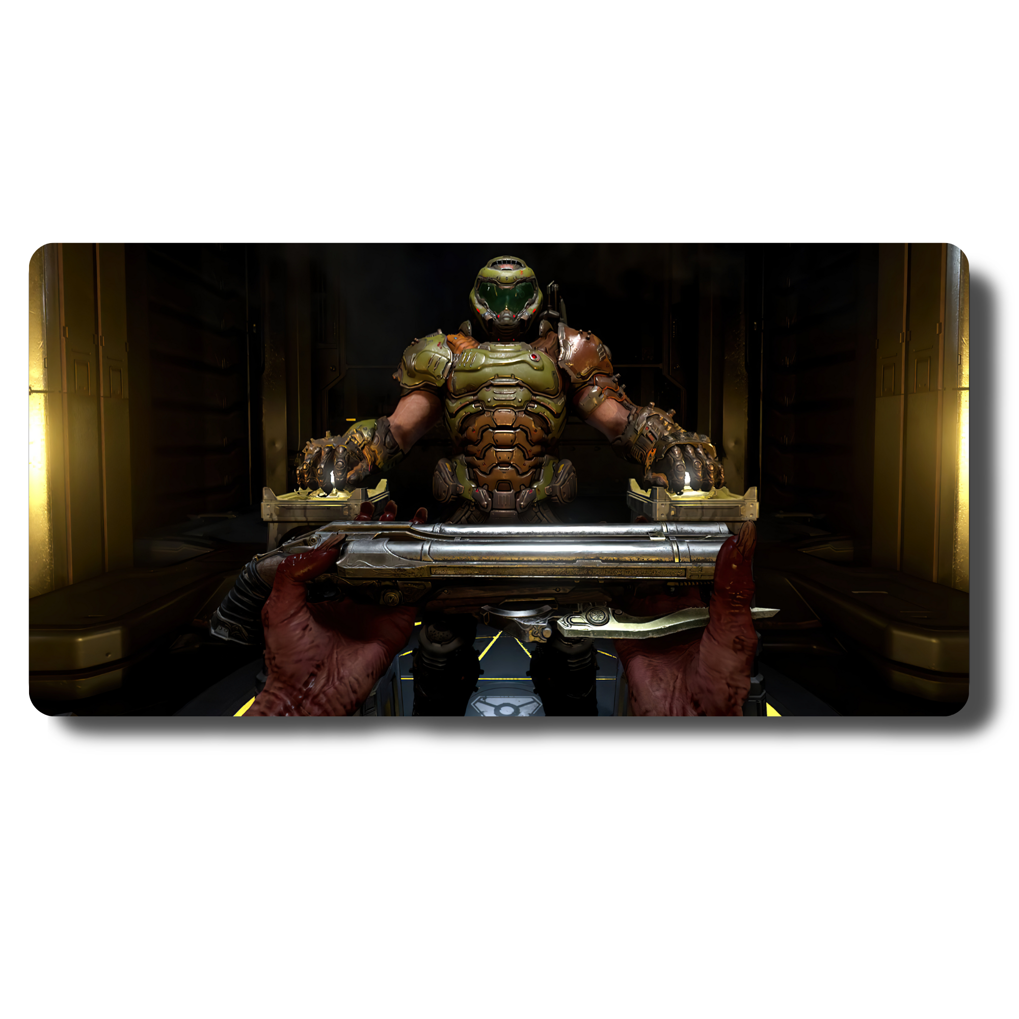 Mouse Pad Xl Gamer Doom Eternal Super Escopeta