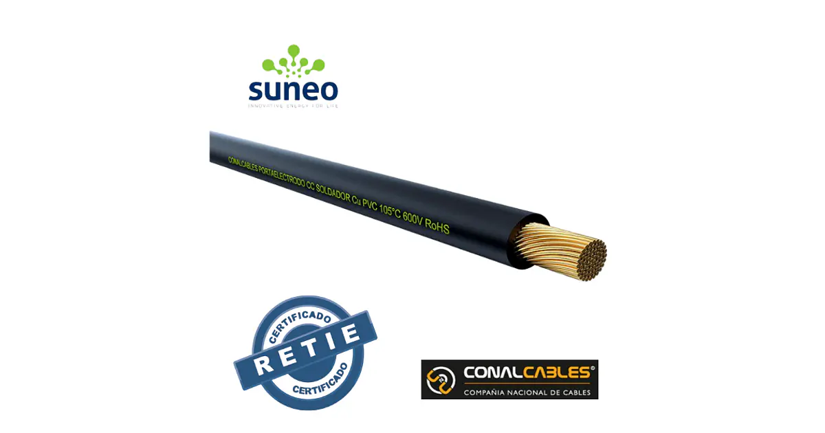 Cable Soldador Conalcables 2 AWG / 4 AWG / 6 AWG