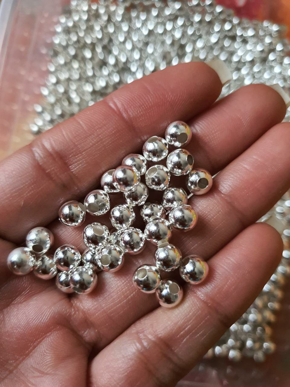 6mm | Balin Metálico Plateado