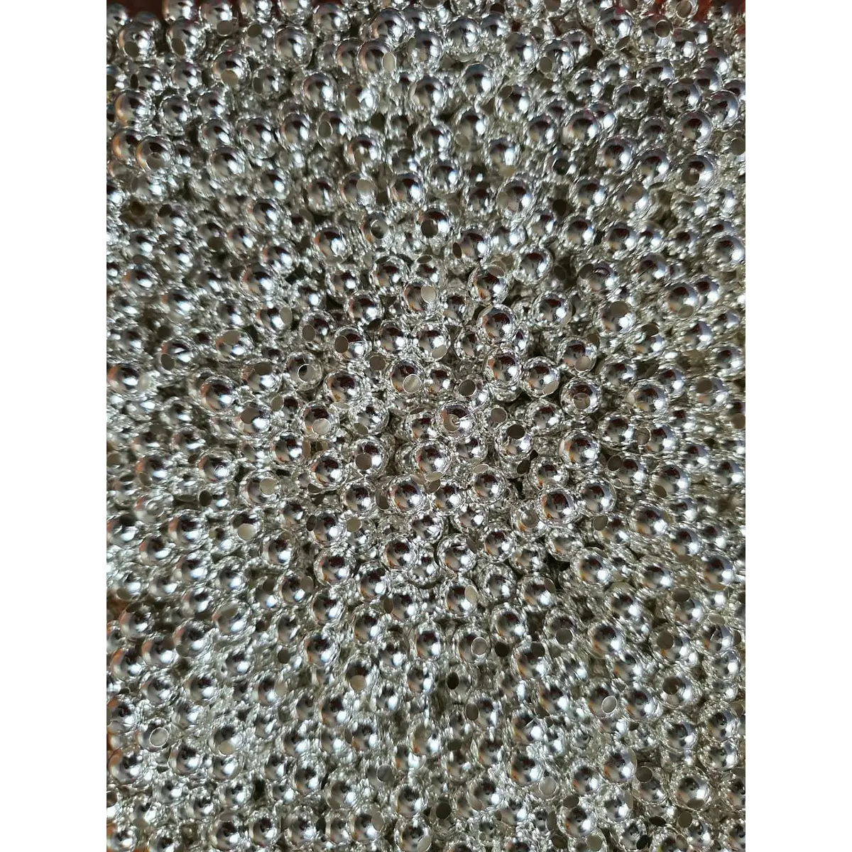 6mm | Balin Metálico Plateado