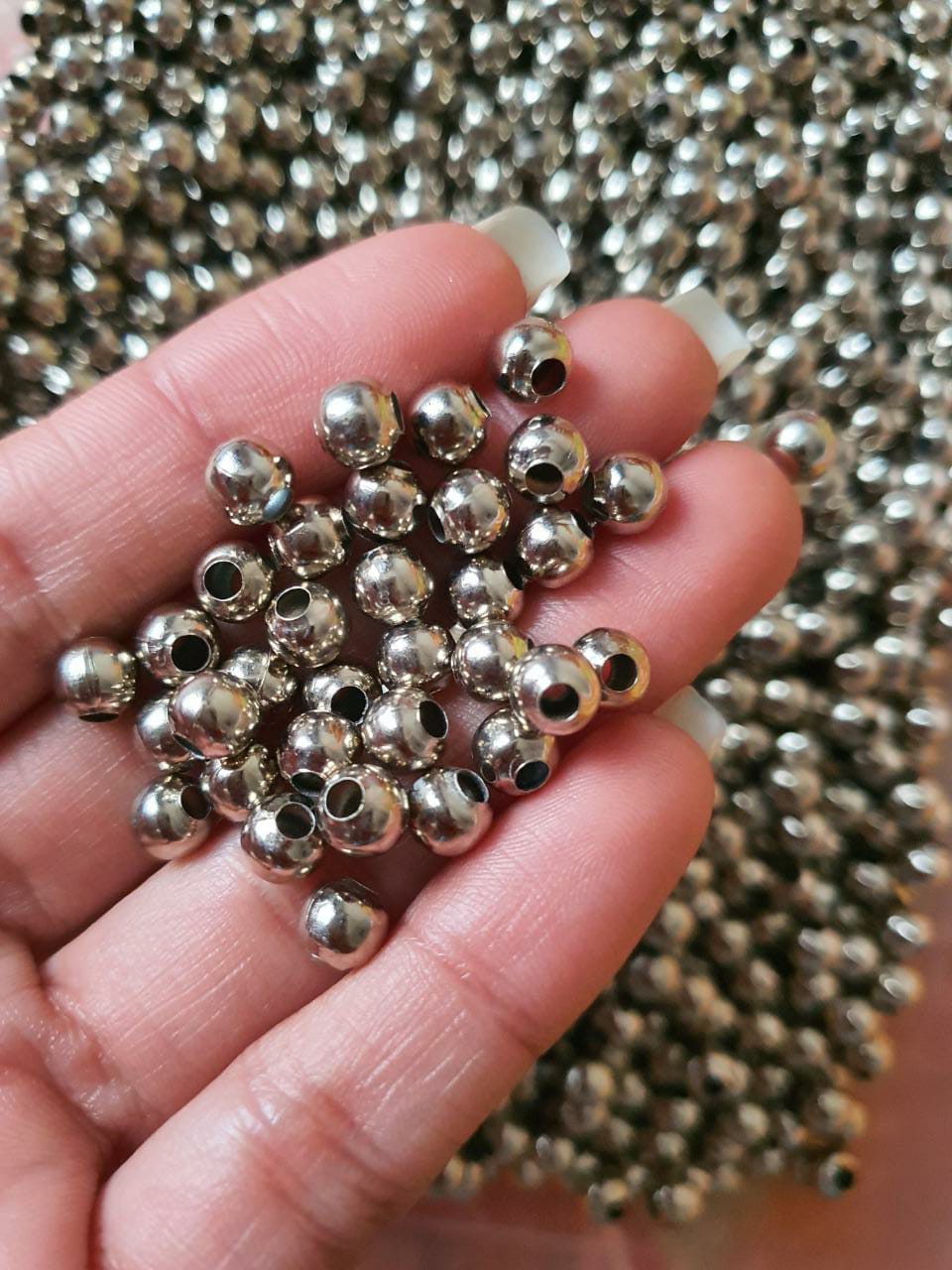 6mm | Balin Metálico Niquelado