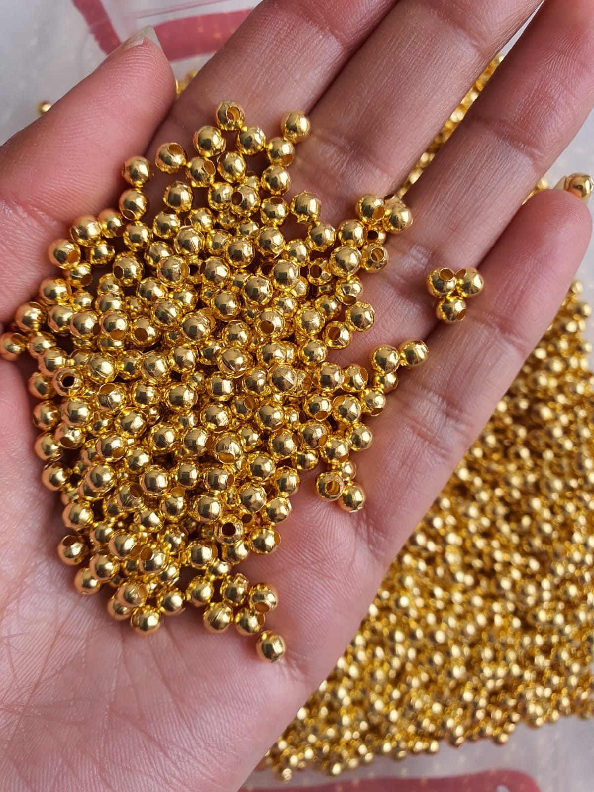 4mm | Balin Metálico Dorado