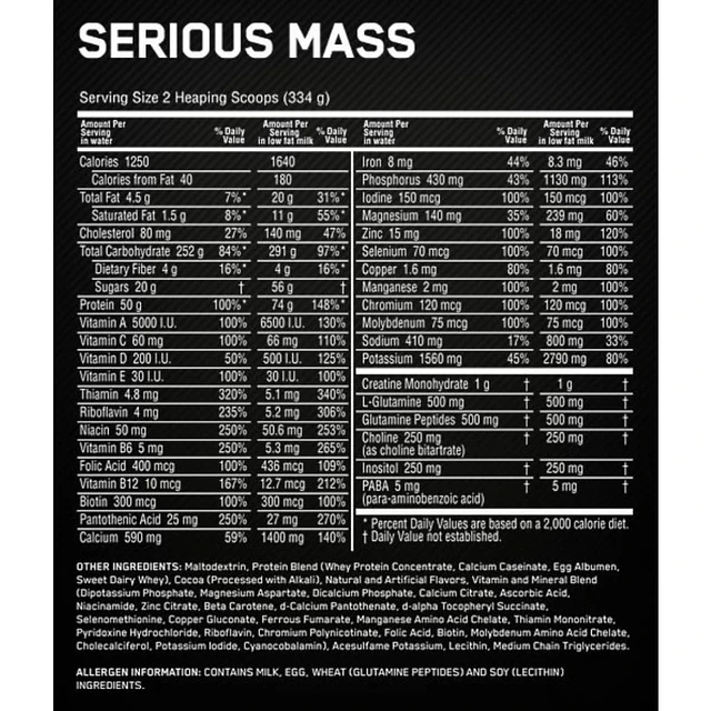 ON Serious Mass 12 lb