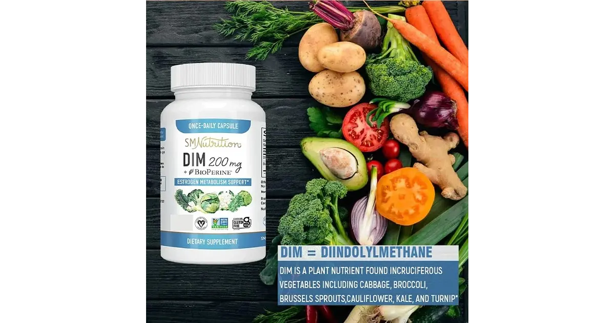DIM Complex 200mg + BioPerine 2,5 mg – 30 cápsulas