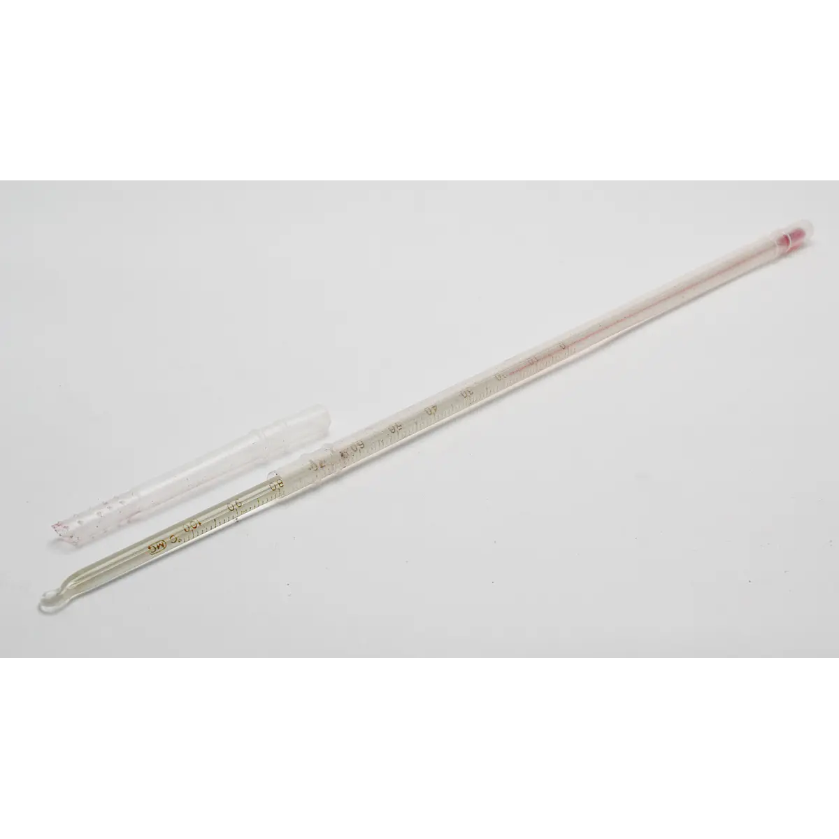 TERMOMETRO DE VARILLA DE VIDRIO ALCOHOL 0-100ºC