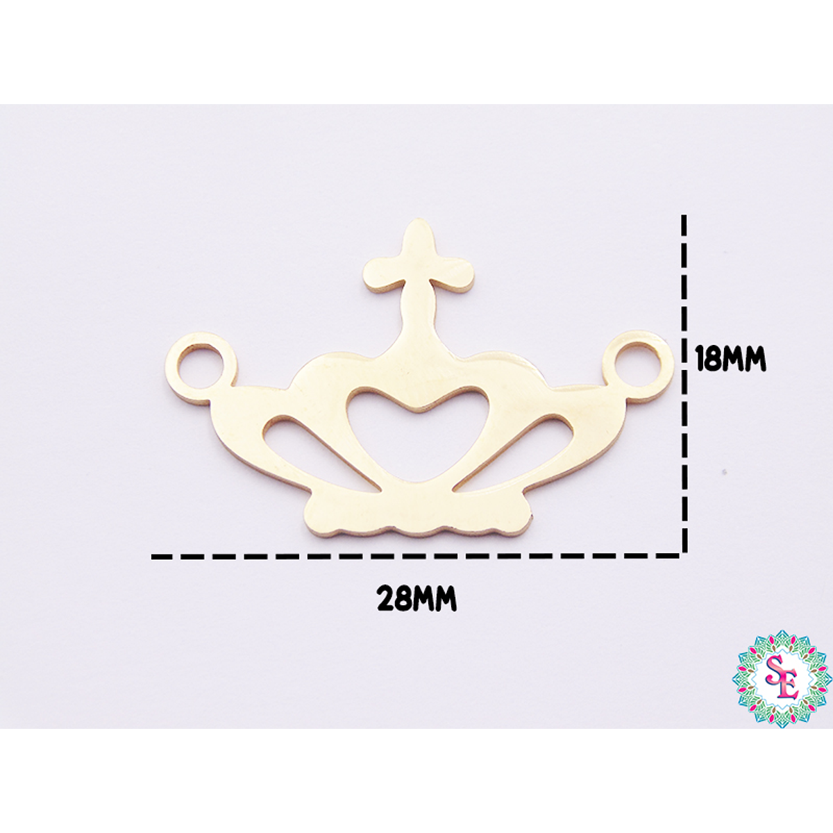 GOLDEN STEEL CROWN TERMINAL 28*18MM X UNIT