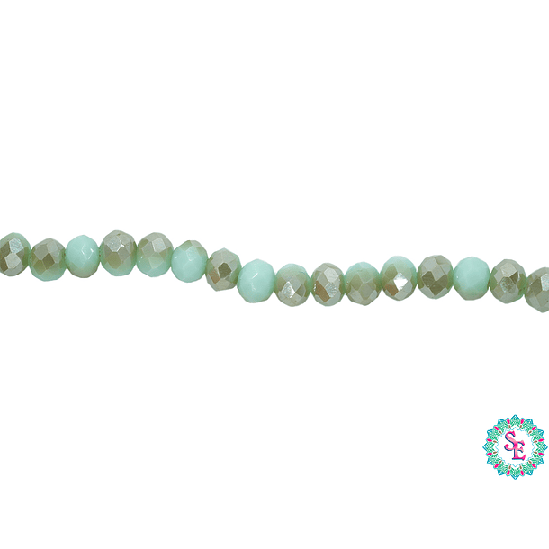 CRISTAL MURANO VERDE MENTA MIX # 4MM