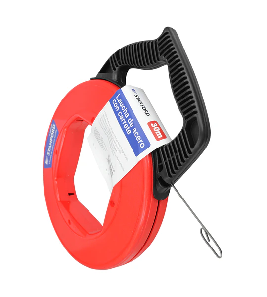 Laucha De Acero Con Carrete Pasacable 30 Mts *3mm Stanford