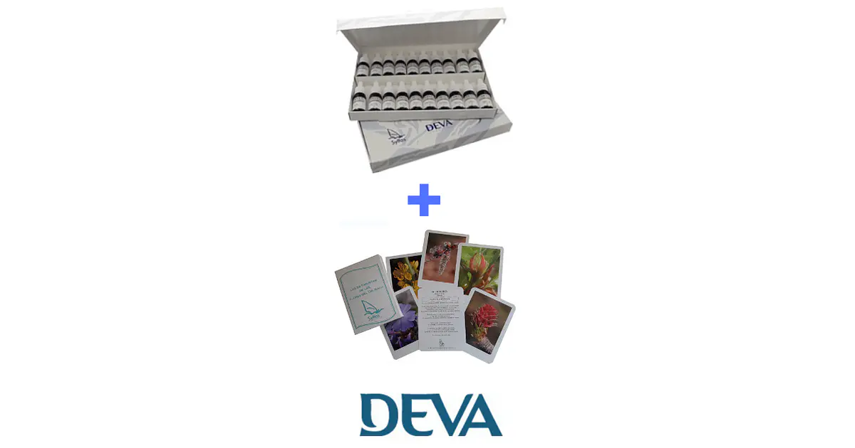 PACK SET de 40 FLORES de BACH DEVA + TARJETAS de DIAGNÓSTIC