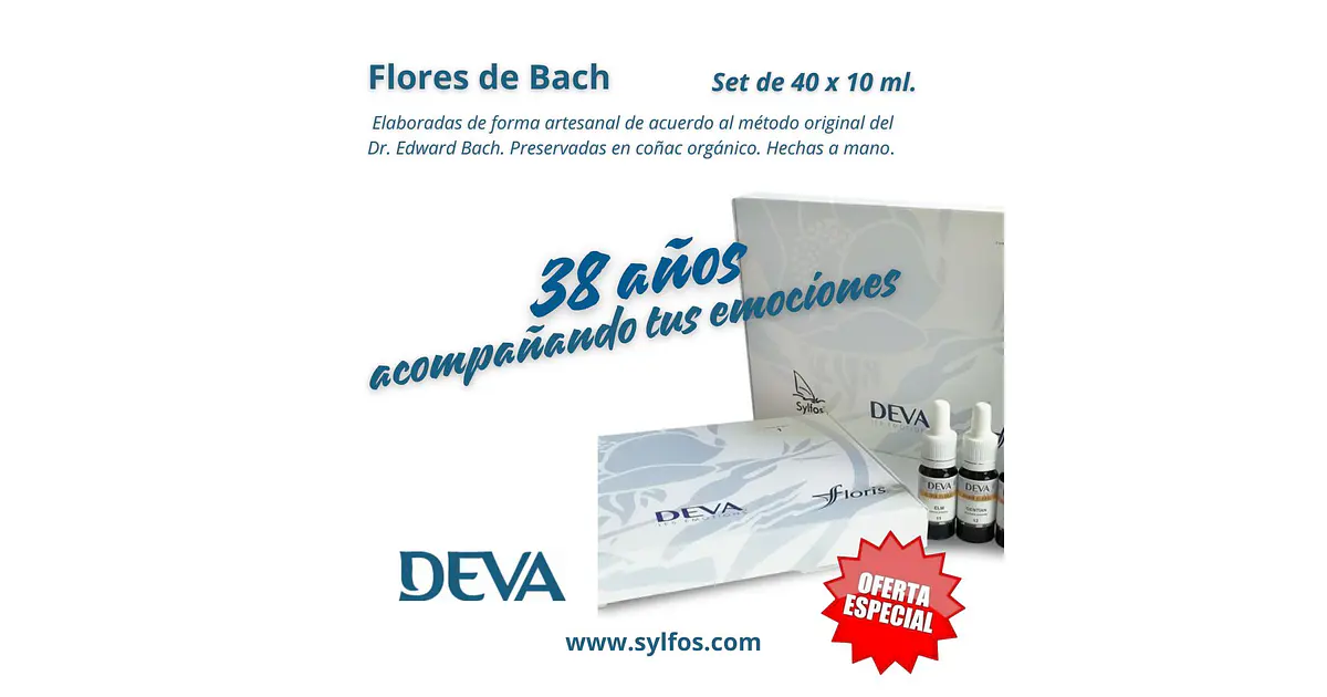 SET de 40 FLORES DE BACH DEVA - 10 ml.