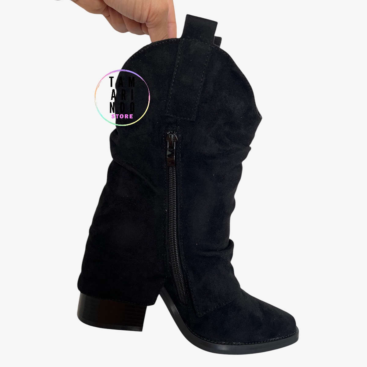 BOTAS GAMUZA NEGRO 4291 | Tamarindo Store