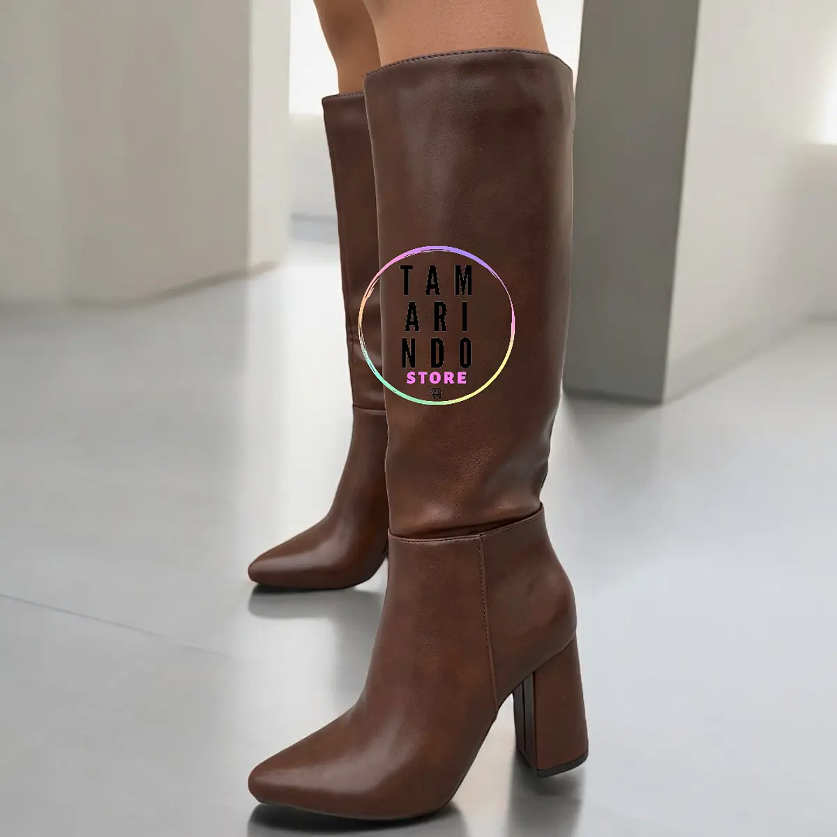 BOTAS LARGAS PUNTIAGUDAS Q11 MARRON | Tamarindo Store