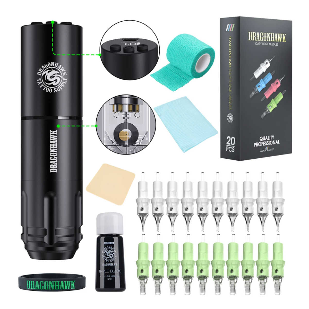 Maquina Dragonhawk Tipo Pen - Precisión y potencia en tus ma