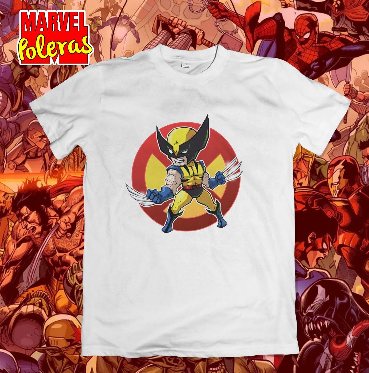 Polera WOLVERINE ANIMADO | Colección Poleras Marvel