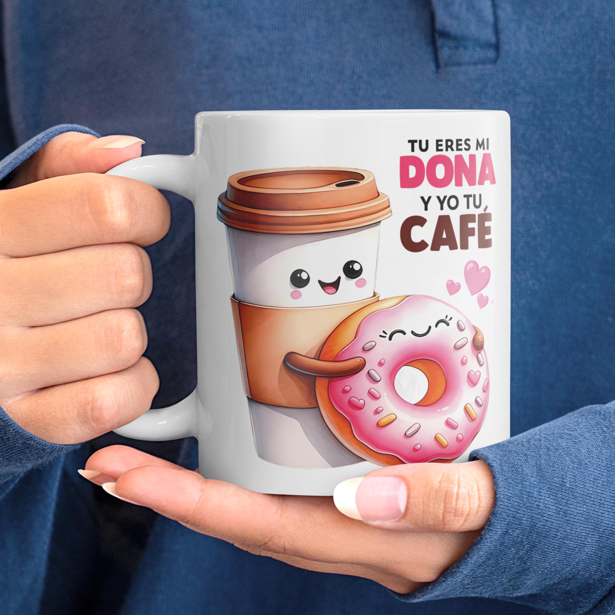 Tazón de San Valentín Tú Eres Mi Dona y Yo Tu Café