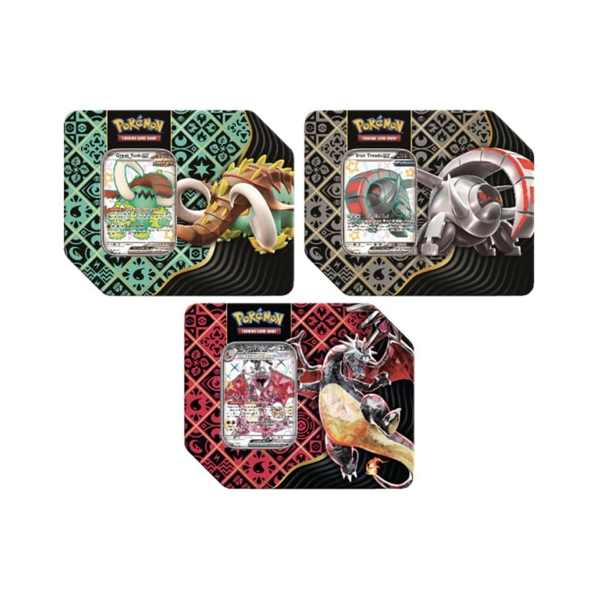 Paldean Fates - Pack 3 Tin Inglés