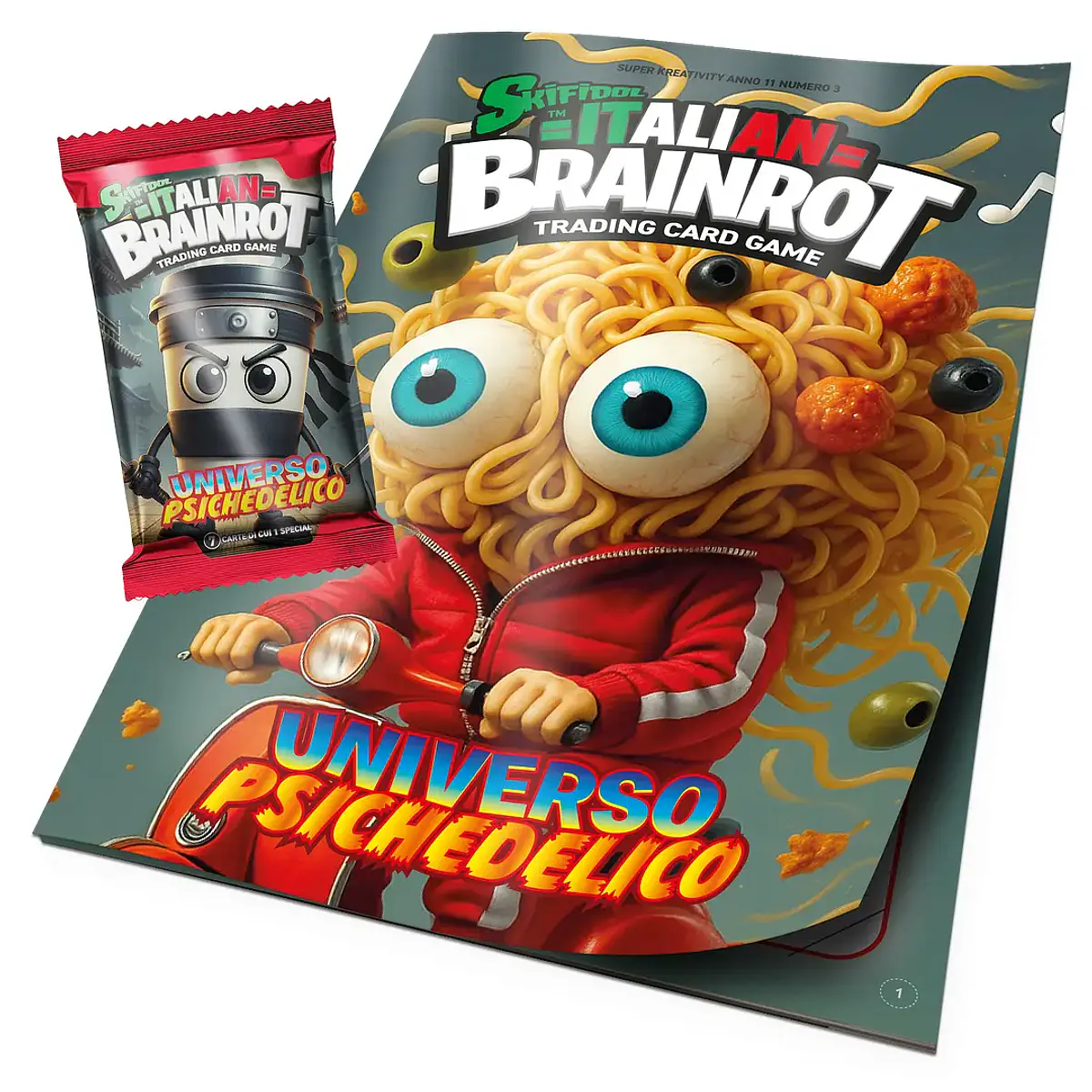 Italian Brainrot Trading Card Game Album + Sobre