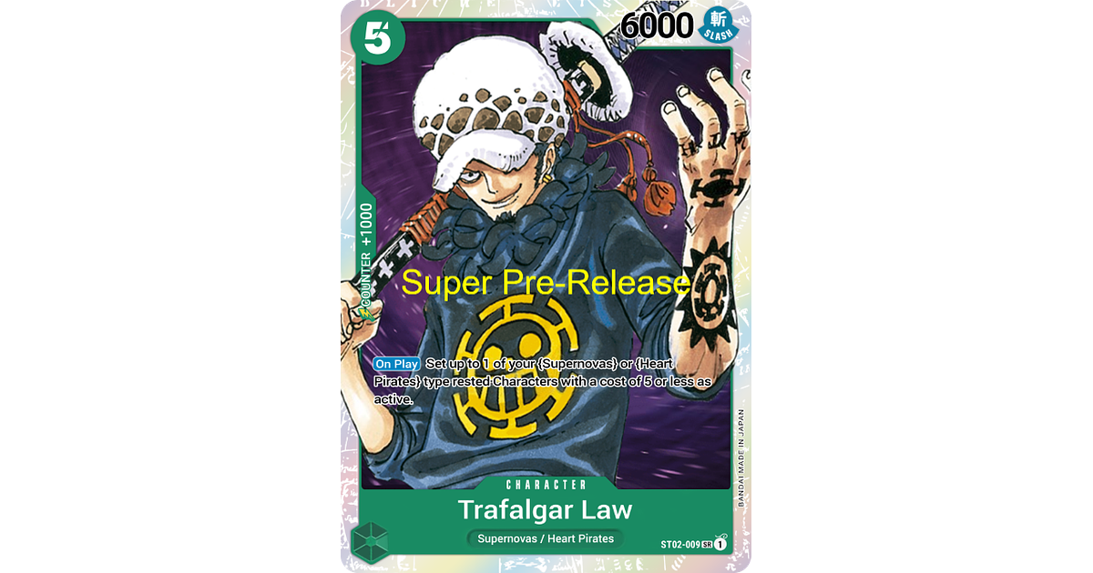 Trafalgar Law (ST02-009) - Super-Pre-Release