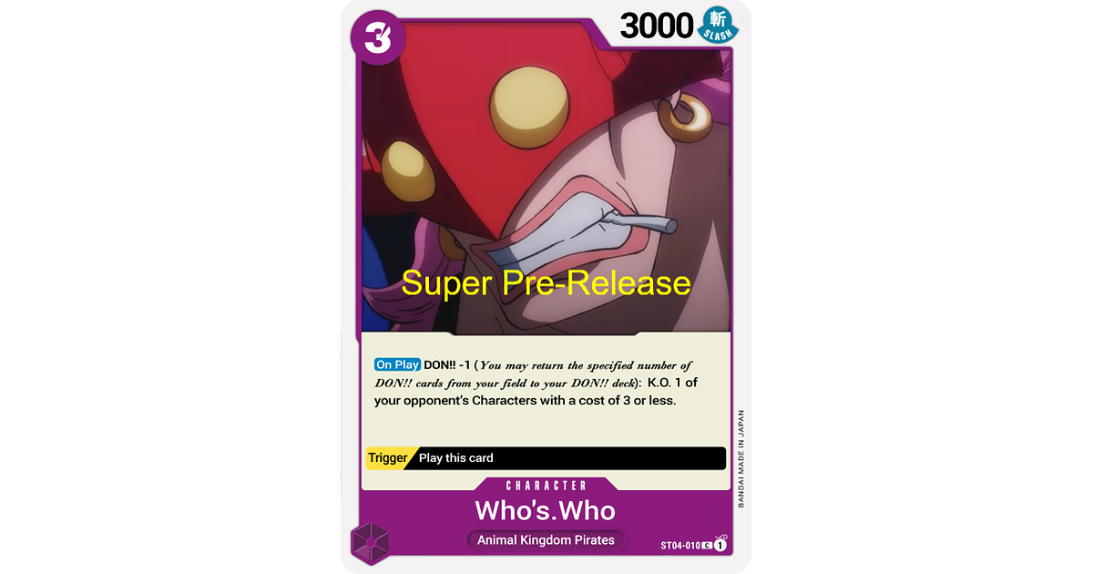 Who's.Who (ST04-010) - Super-Pre-Release
