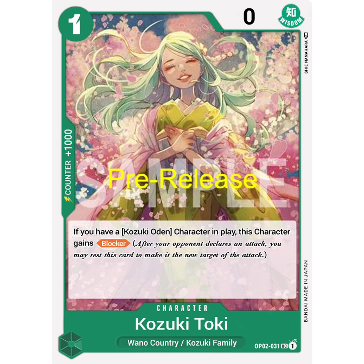 Kouzuki Toki (OP02-031) - Pre-Release