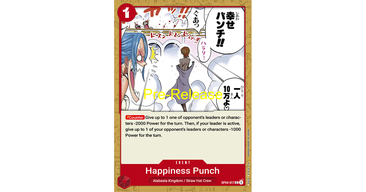 Happiness Punch (OP04-017) - Pre-Release
