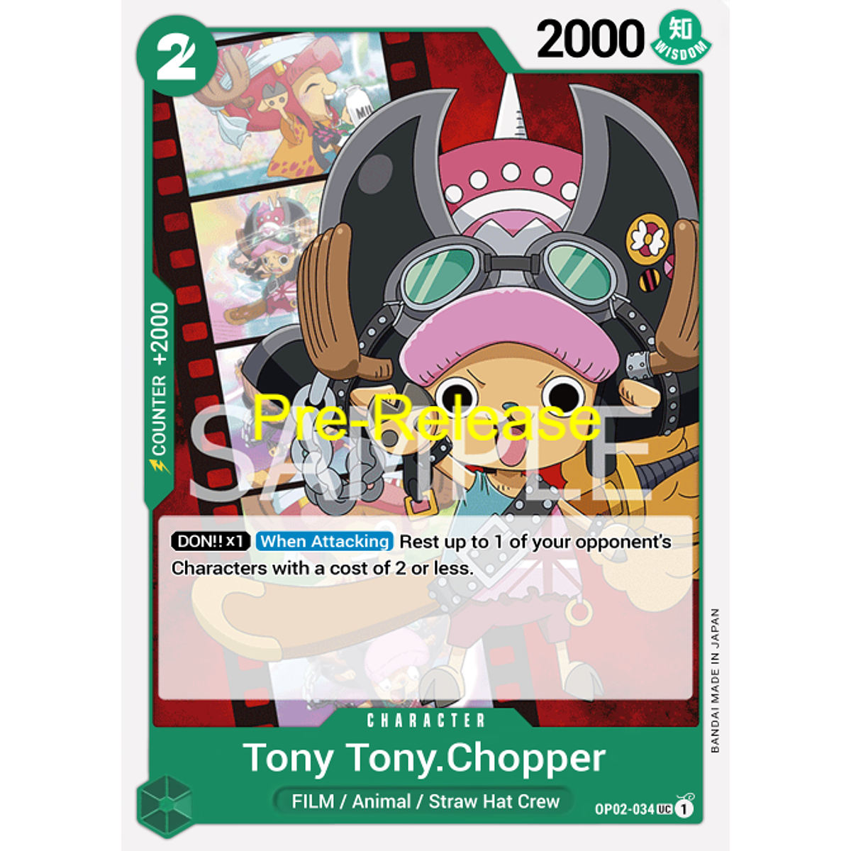 Tony Tony.Chopper (OP02-034) - Pre-Release