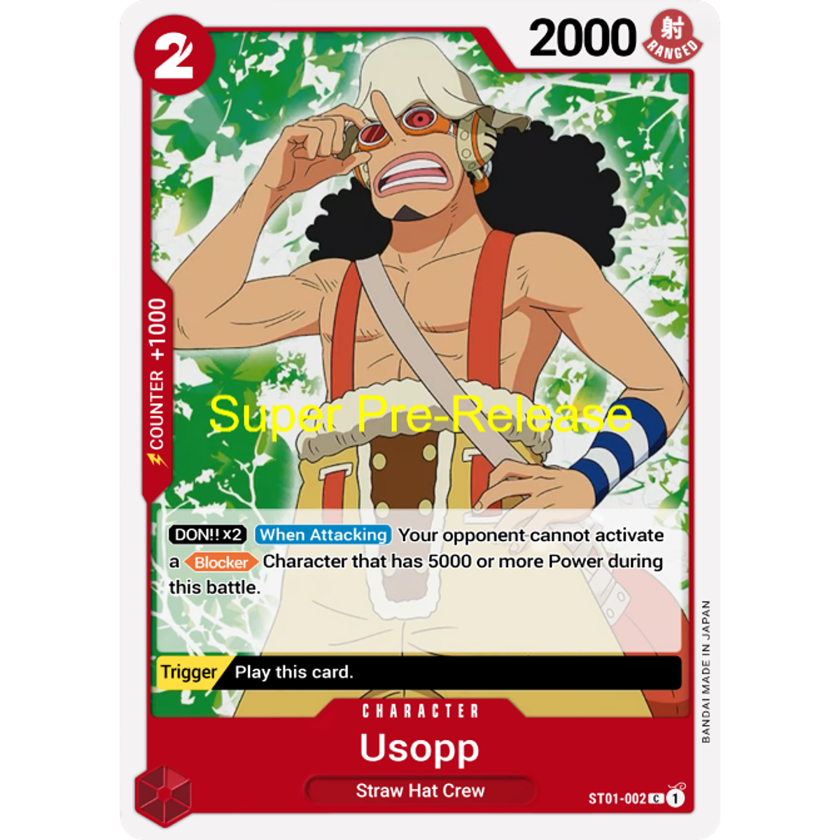 Usopp (ST01-002) - Super-Pre-Release