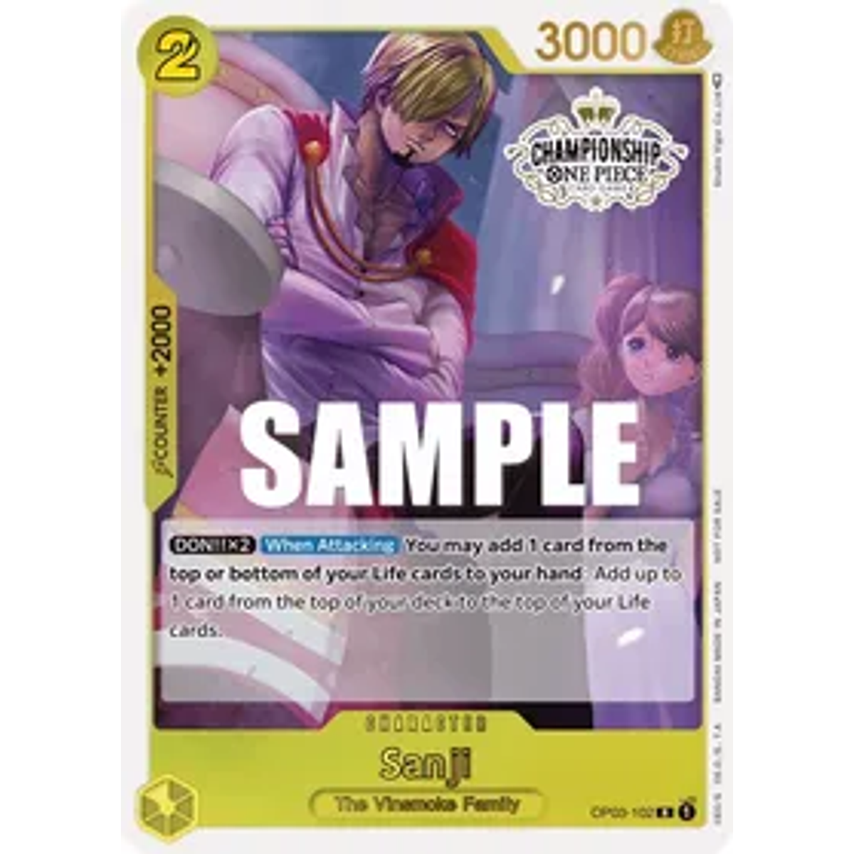 Sanji (OP03-102) - Store-Championship-Participation-Pack-...