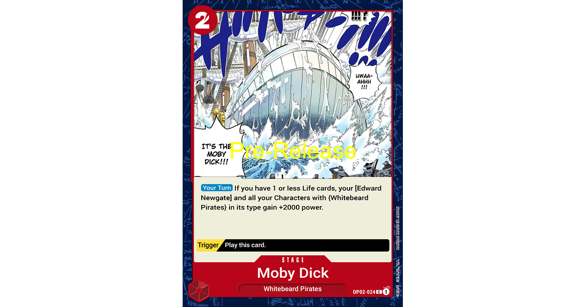 Moby Dick (OP02-024) - Pre-Release