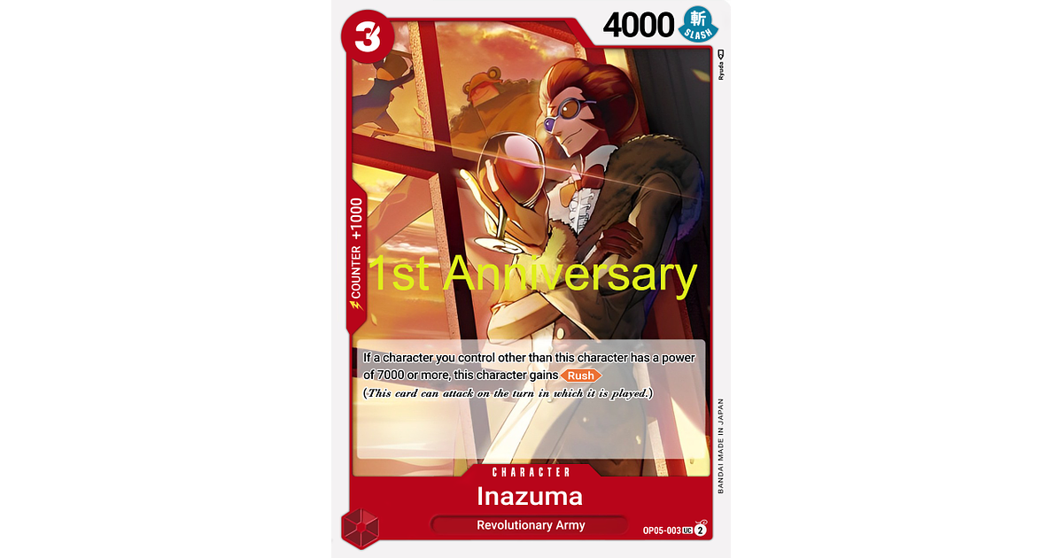 Inazuma (OP05-003) - 1st-Anniversary