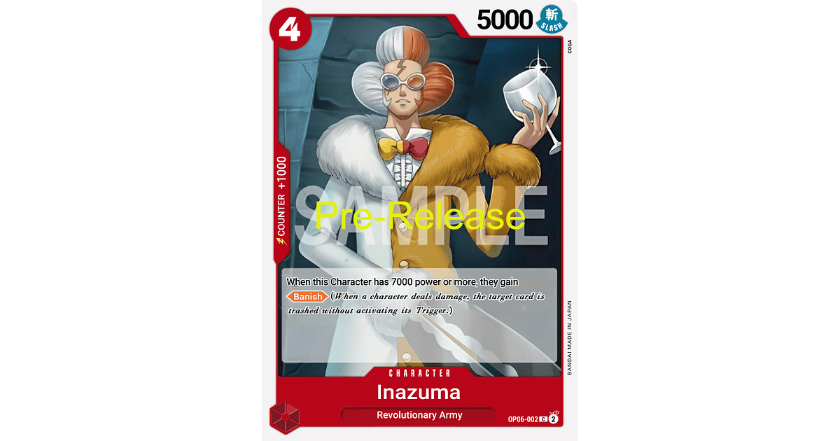 Inazuma (OP06-002) - Pre-Release
