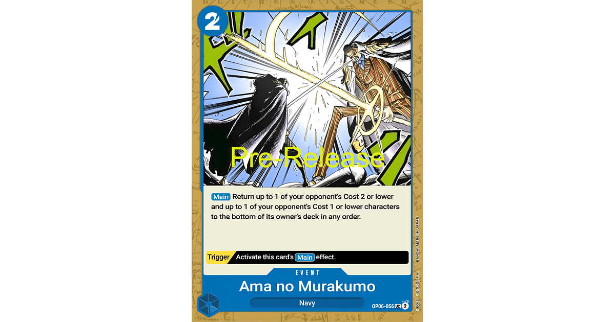 Ama no Murakumo Sword (OP06-056) - Pre-Release