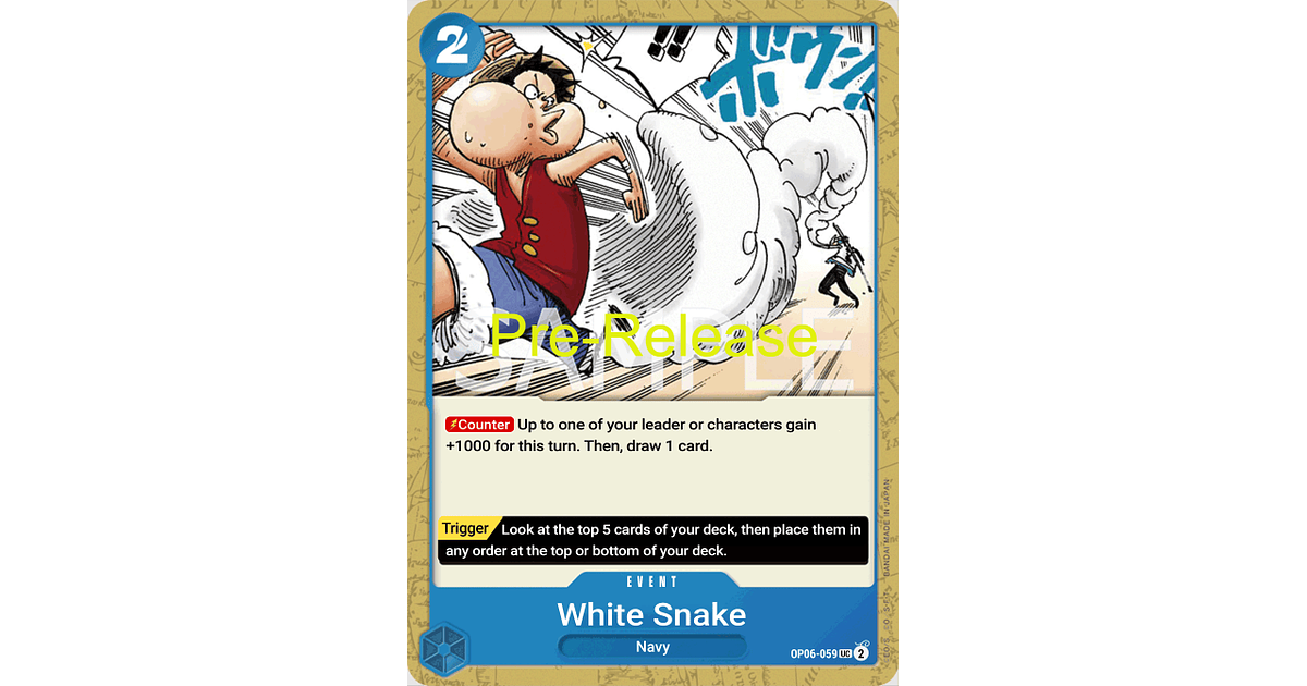 White Snake (OP06-059) - Pre-Release