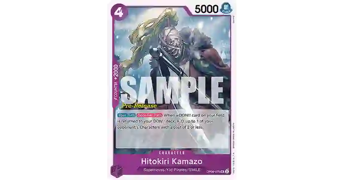 Hitokiri Kamazo (OP06-076) - Pre-Release