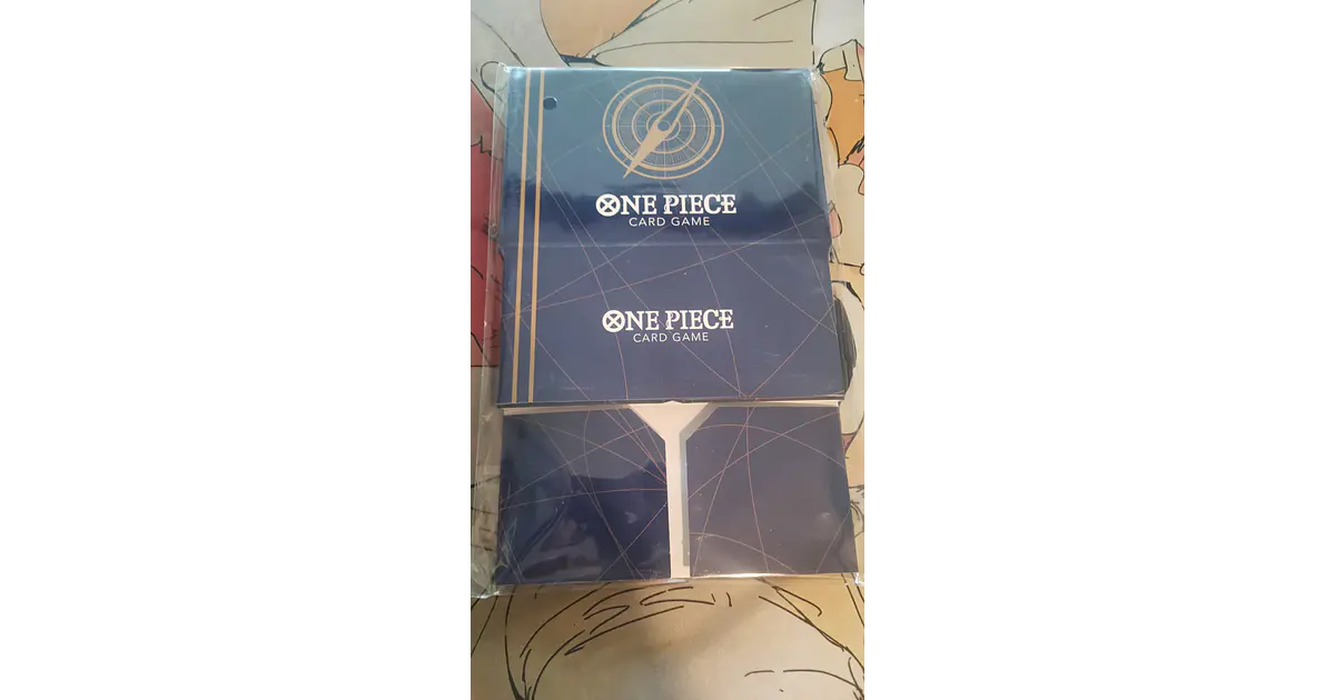 Official One Piece TCG Storage Box Blue & Gold Line