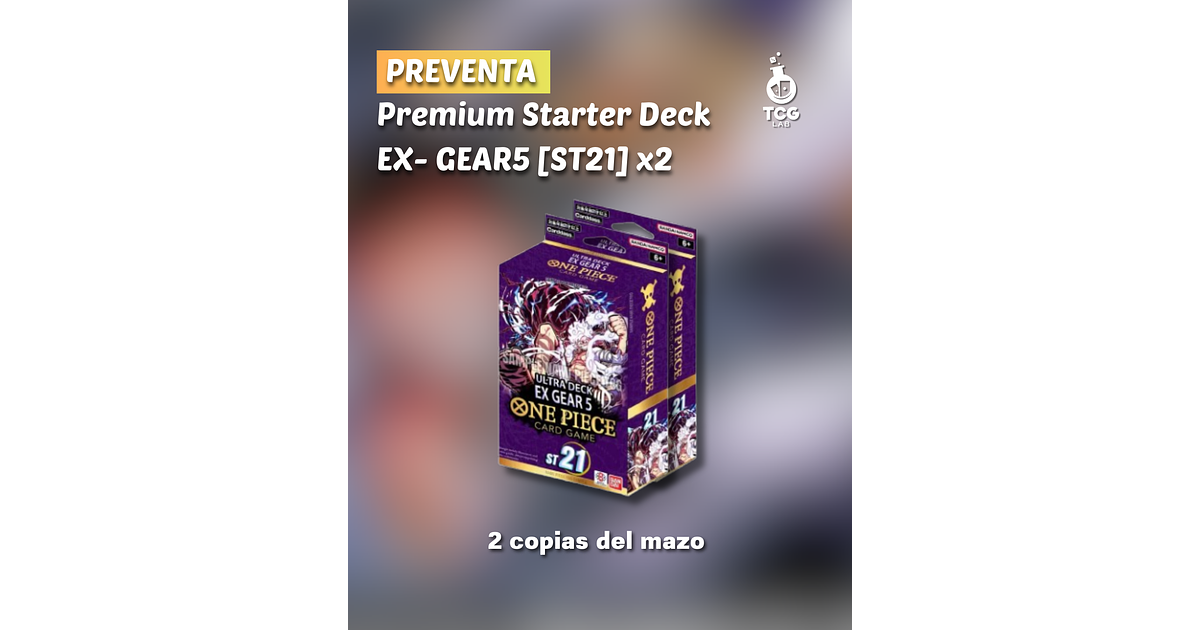 [PREVENTA] One Piece TCG: Premium Starter Deck EX- GEAR5 [ST