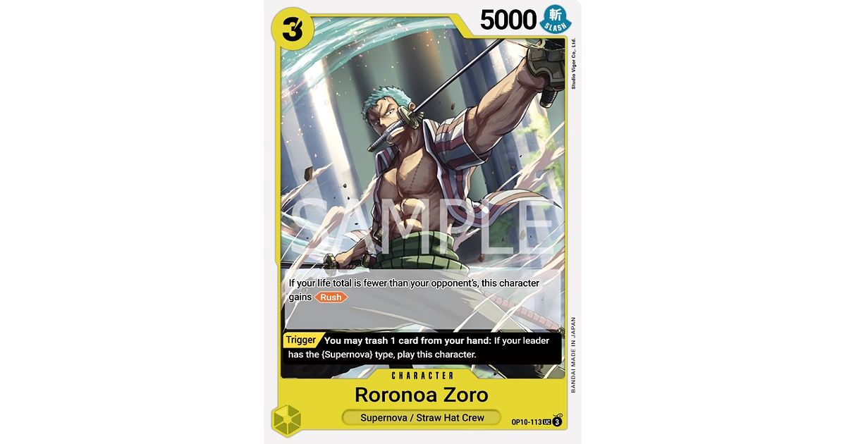 Roronoa Zoro (OP10-113)
