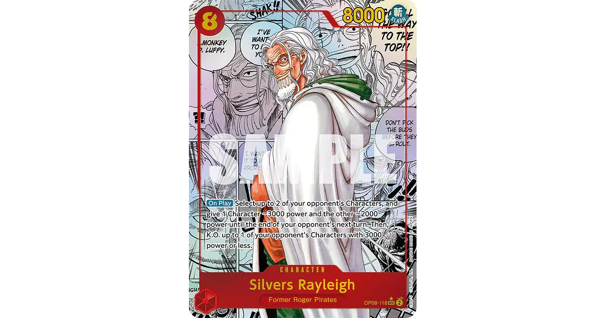 Silvers Rayleigh (OP08-118) - Alternative-Art-Manga