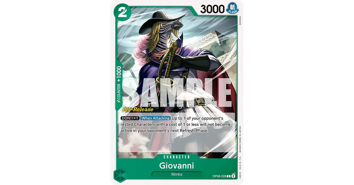 Giovanni (OP08-026) - Pre-Release