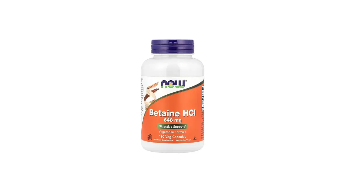 Betaine HCl 648 mg Veg Capsules