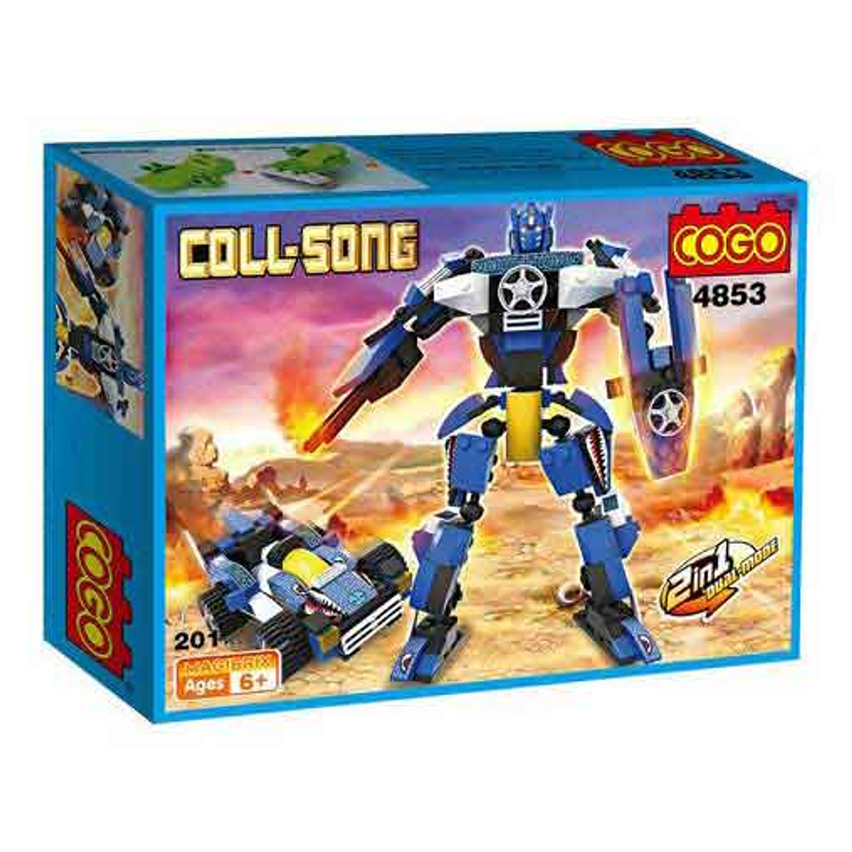 COGO Auto-Robot 2 en 1 compatible con Lego